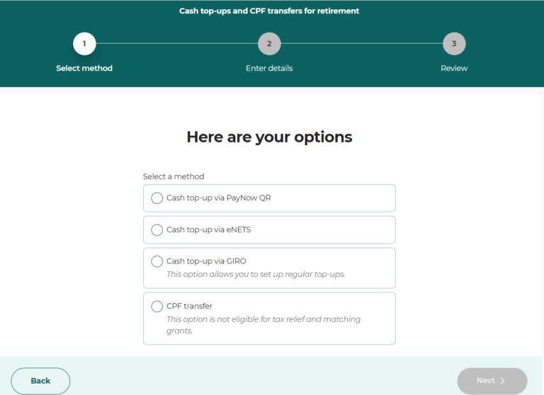 How to Top up CPF Special Account (CPF SA) - Moneyline.SG